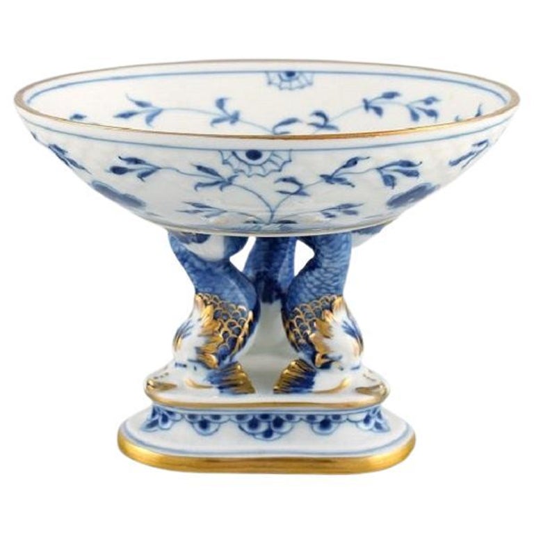Bing and Grøndahl Butterfly compote in hand-painted porcelain. For Sale ...