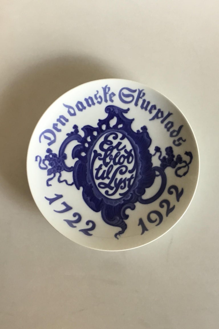 Bing and Grondahl Commemorative Plate from 1922 BG-CM56 For Sale at 1stDibs