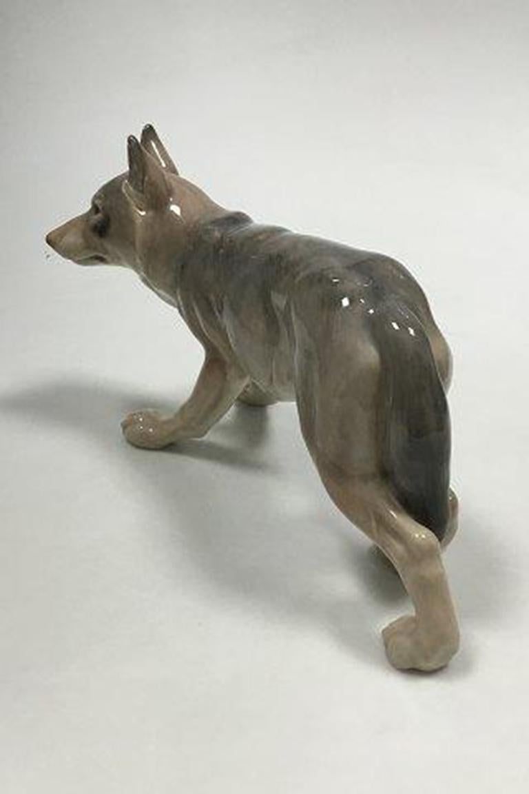 Bing and Grondahl Standing Wolf Figurine No 1917 For Sale at 1stDibs