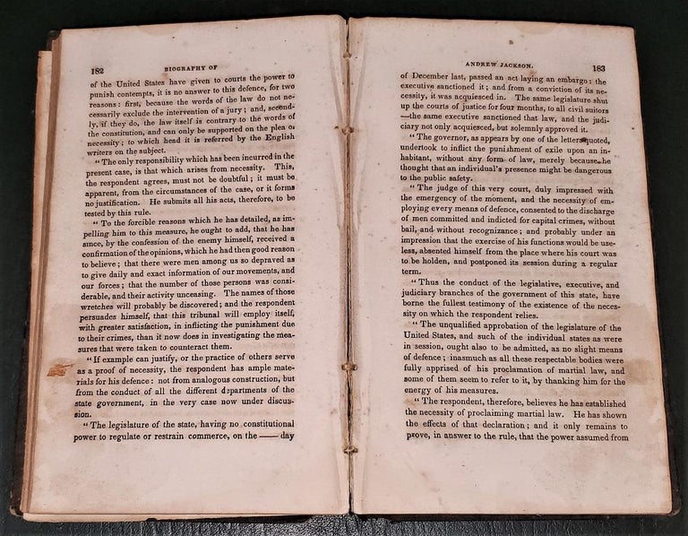 Biography of Andrew Jackson by Goodwin, 1852 For Sale at 1stDibs