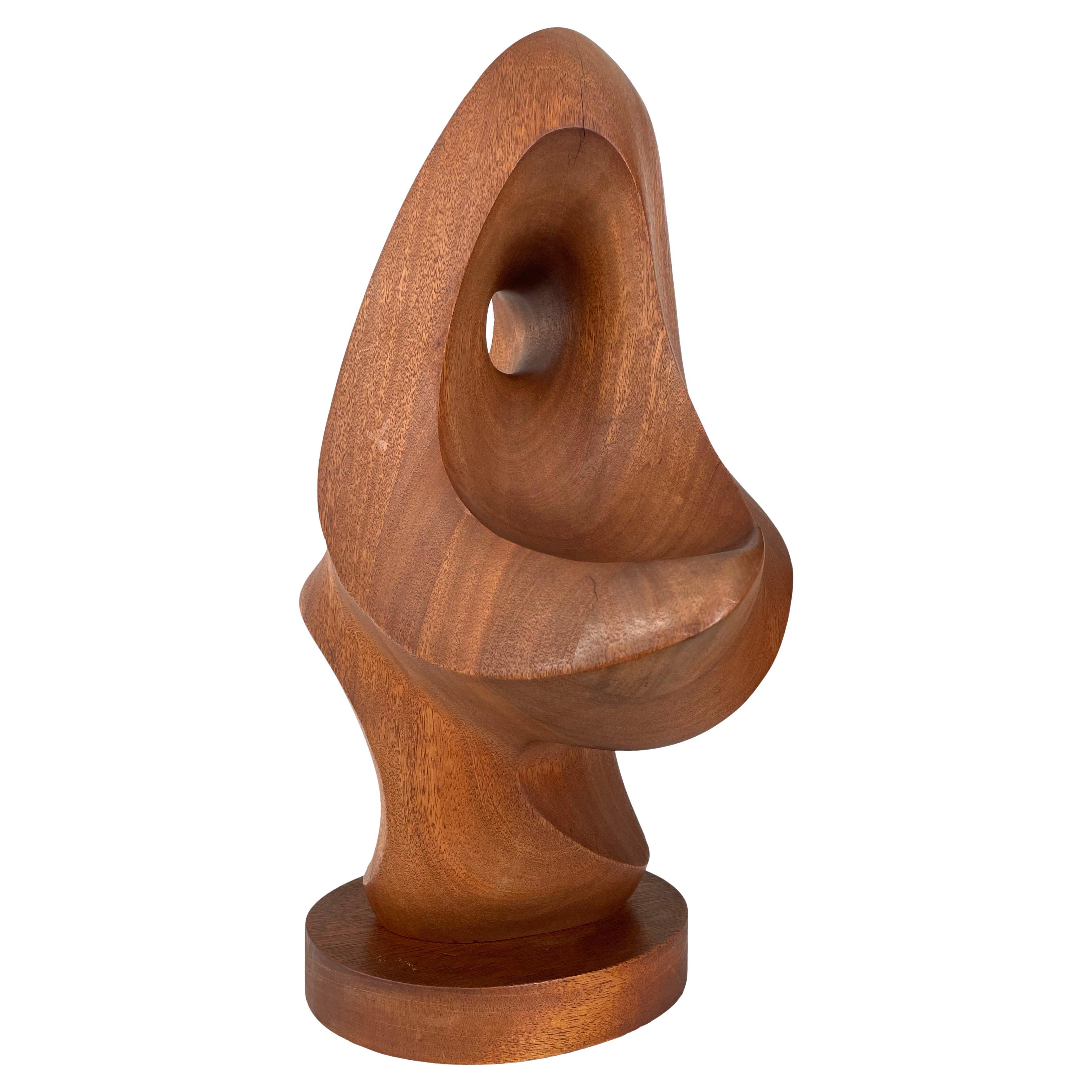 Biomorphic Abstract Wood Sculpture at 1stDibs