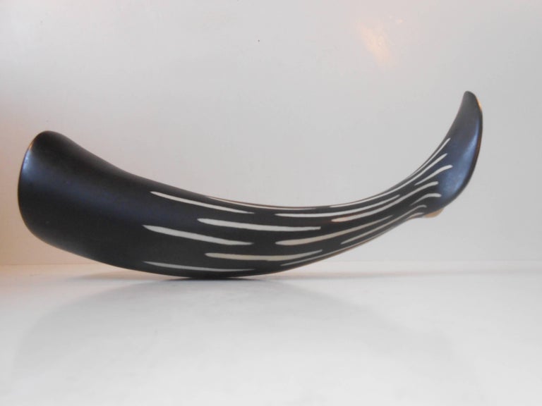 Biomorphic Art Pottery Vase by Aksel Sigvald Nielsen, Denmark, 1950s ...