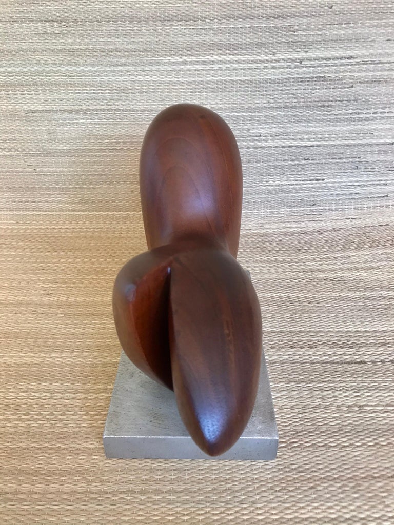 Biomorphic Carved Wood Sculpture in the Style of Arp For Sale at 1stDibs
