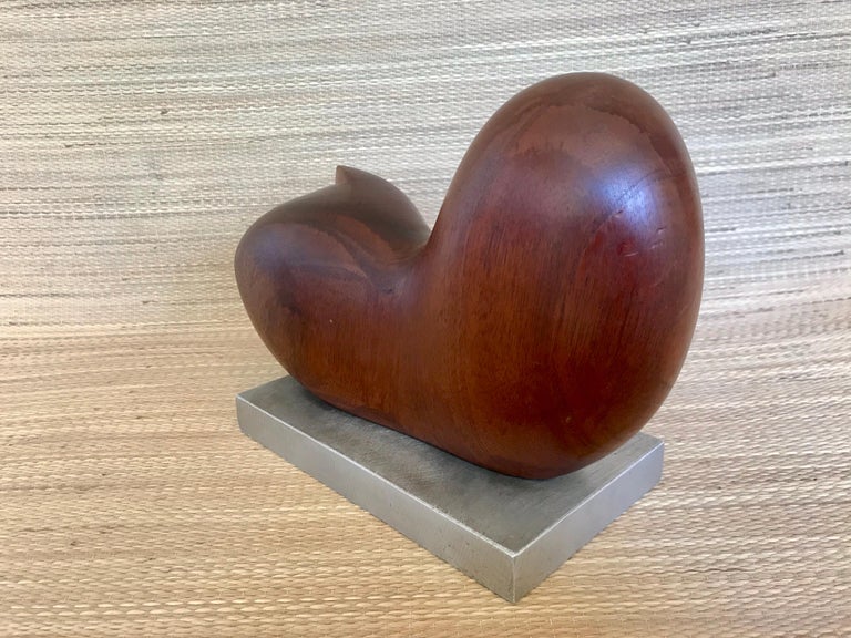 Biomorphic Carved Wood Sculpture in the Style of Arp For Sale at 1stDibs