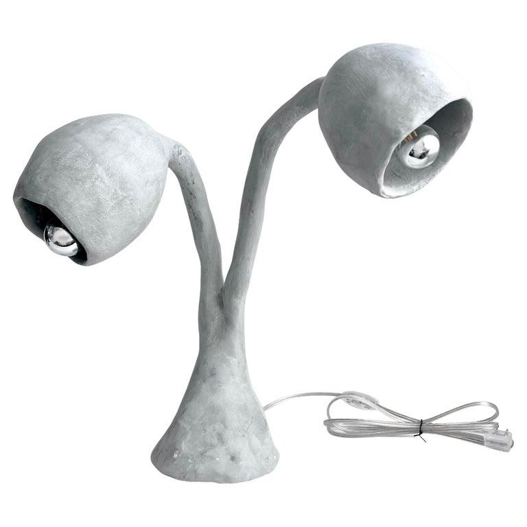 Biomorphic Lighting by Studio Chora, Table Lamp, Gray Concrete Finish ...