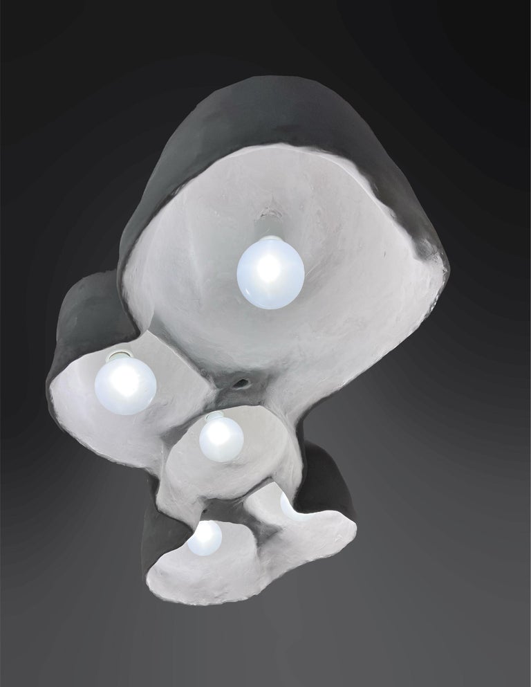 Biomorphic Line by Studio Chora, Custom Light Fixture, Stone, Made-To ...