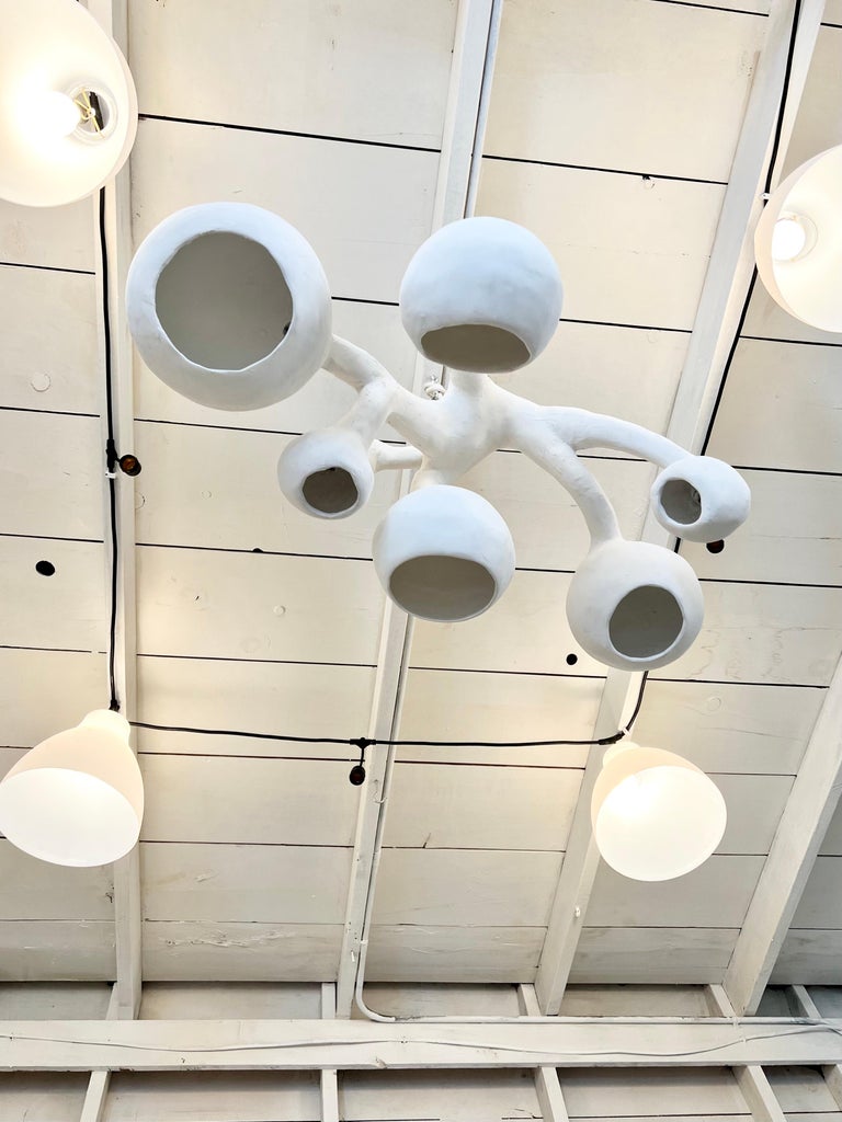 Biomorphic Line by Studio Chora, Custom Light Fixture, Stone, Made-To ...