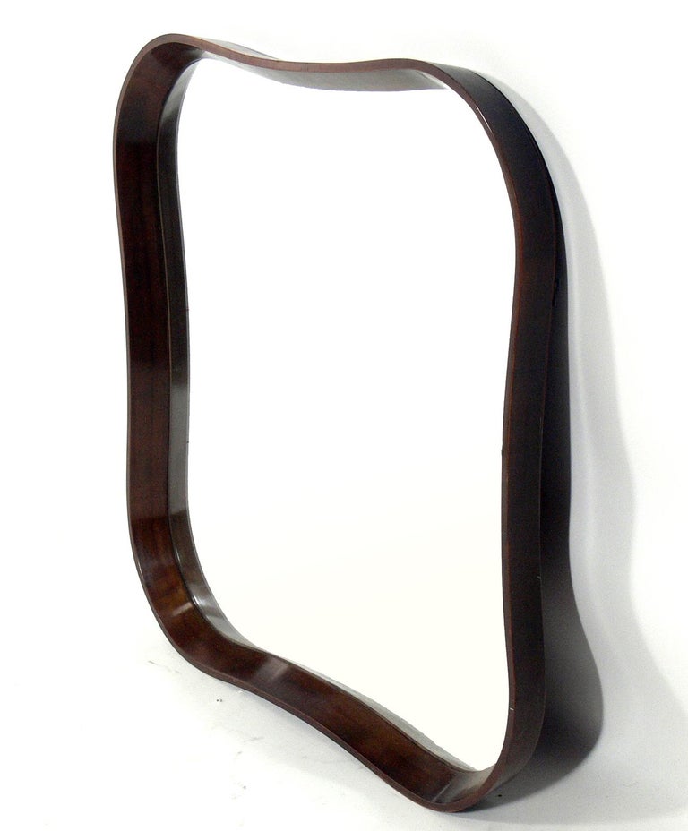 Biomorphic Mirror by Gilbert Rohde at 1stDibs