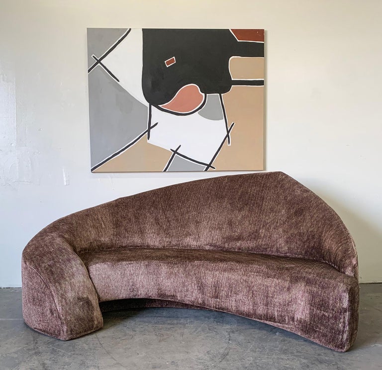 Biomorphic Postmodern Sofa in the Style of Vladimir Kagan For Sale at ...