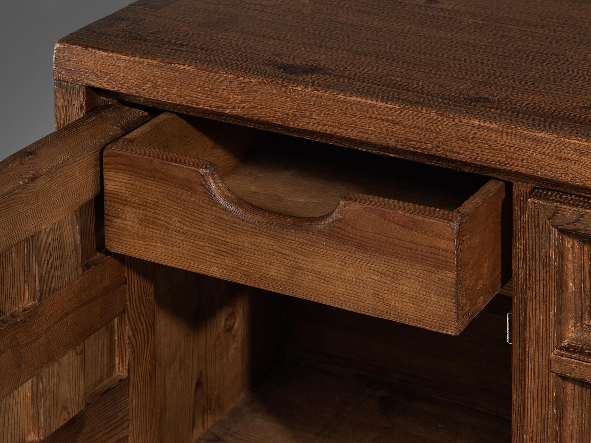 Biosca Spanish Sideboard in Stained Pine For Sale at 1stDibs