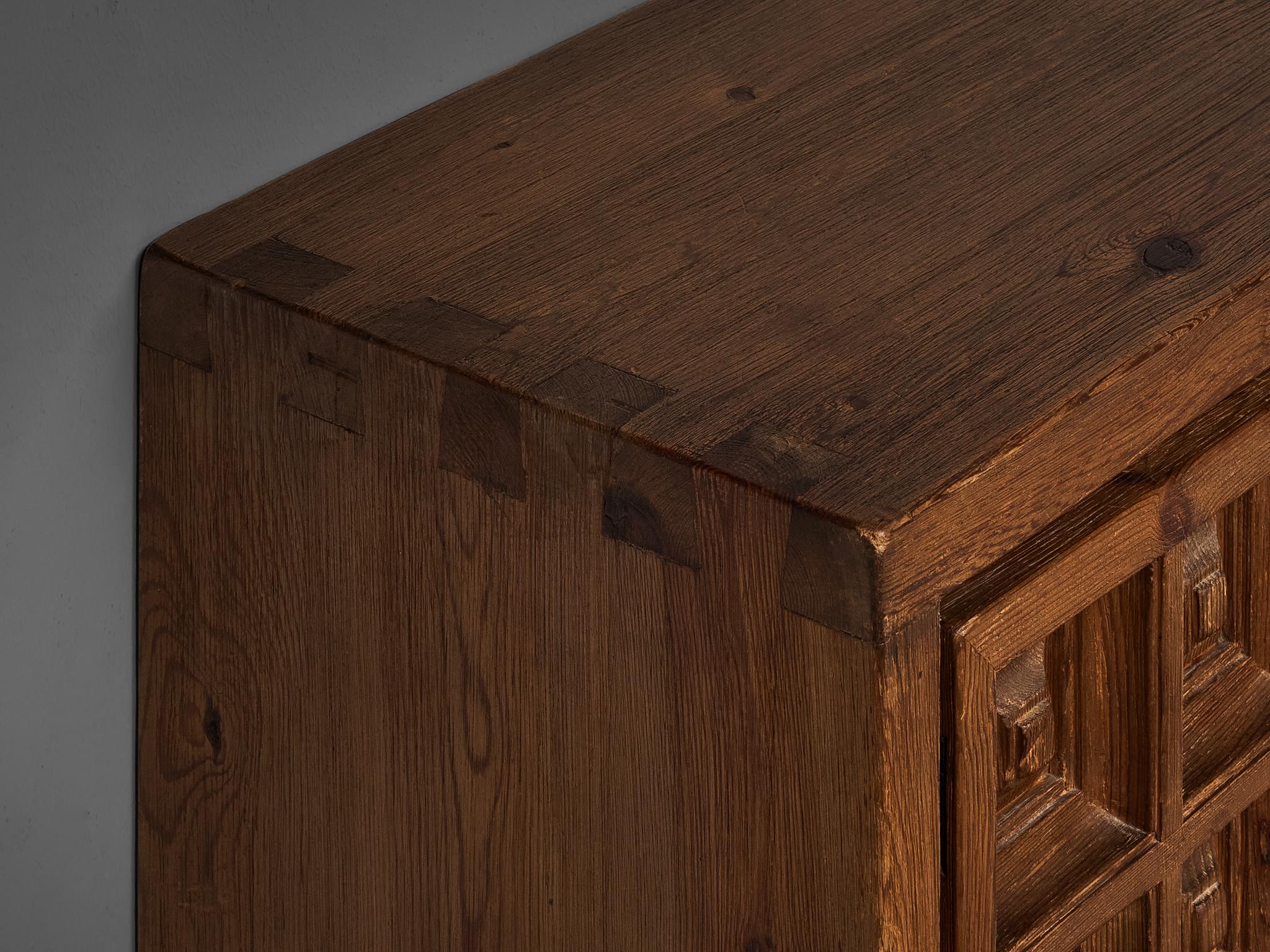 Biosca Spanish Sideboard in Stained Pine For Sale at 1stDibs