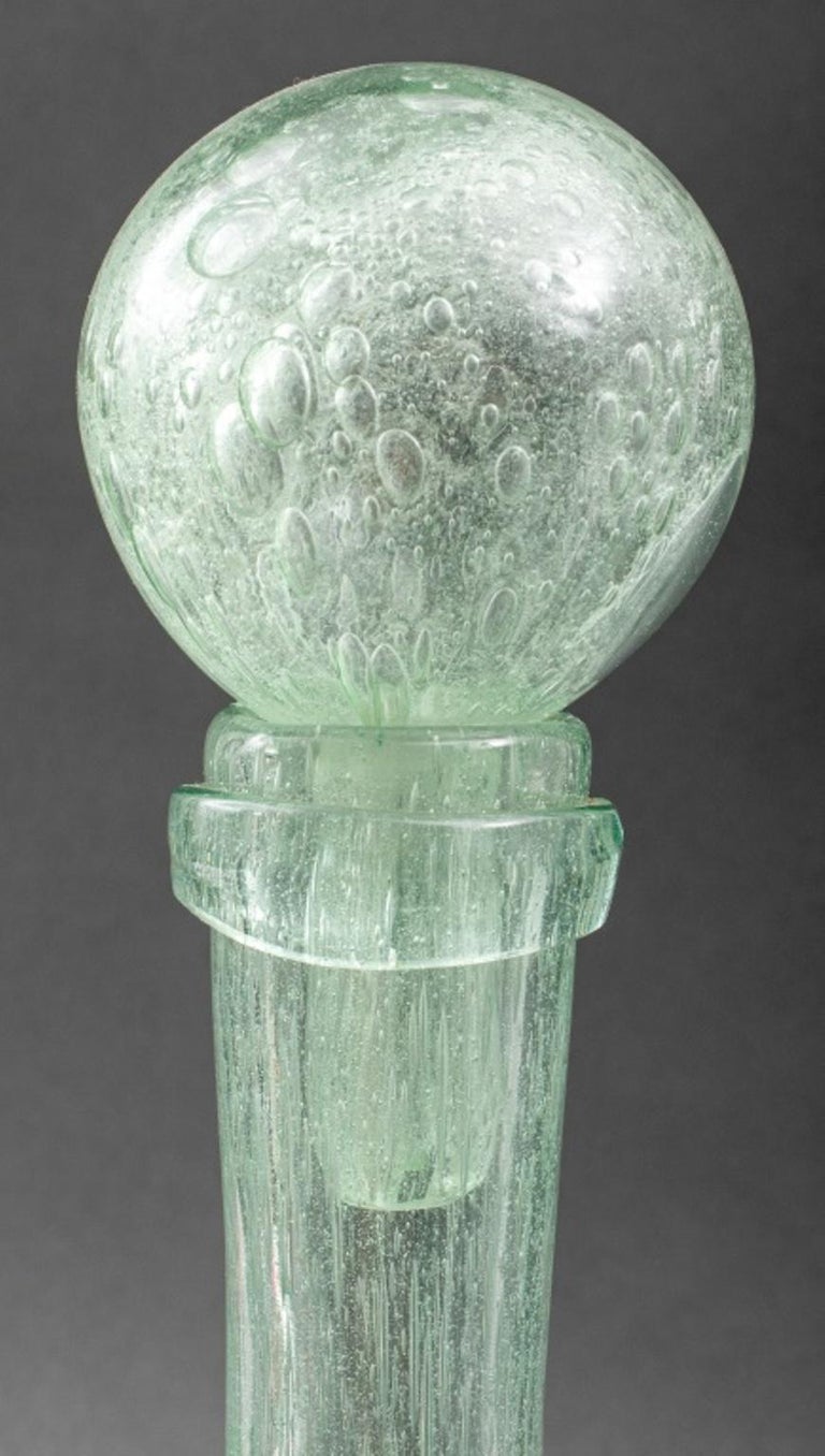 Biot French Bubble Glass Decanter Bottle For Sale at 1stDibs