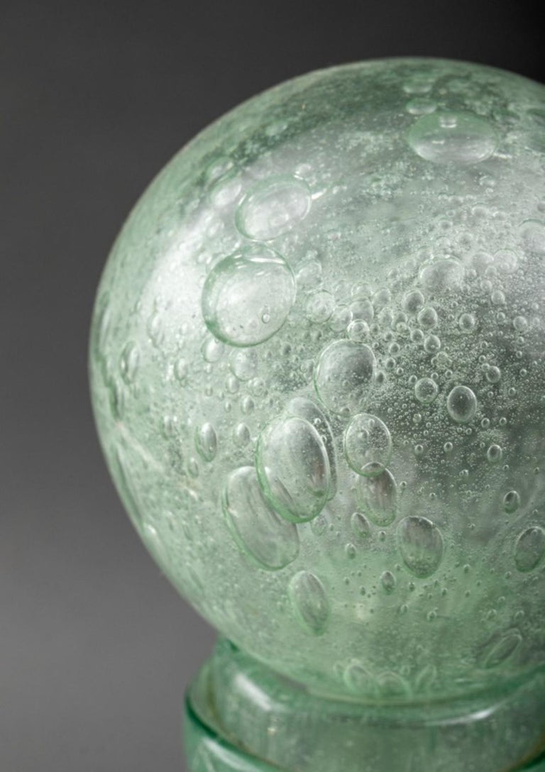 Biot French Bubble Glass Decanter Bottle For Sale at 1stDibs