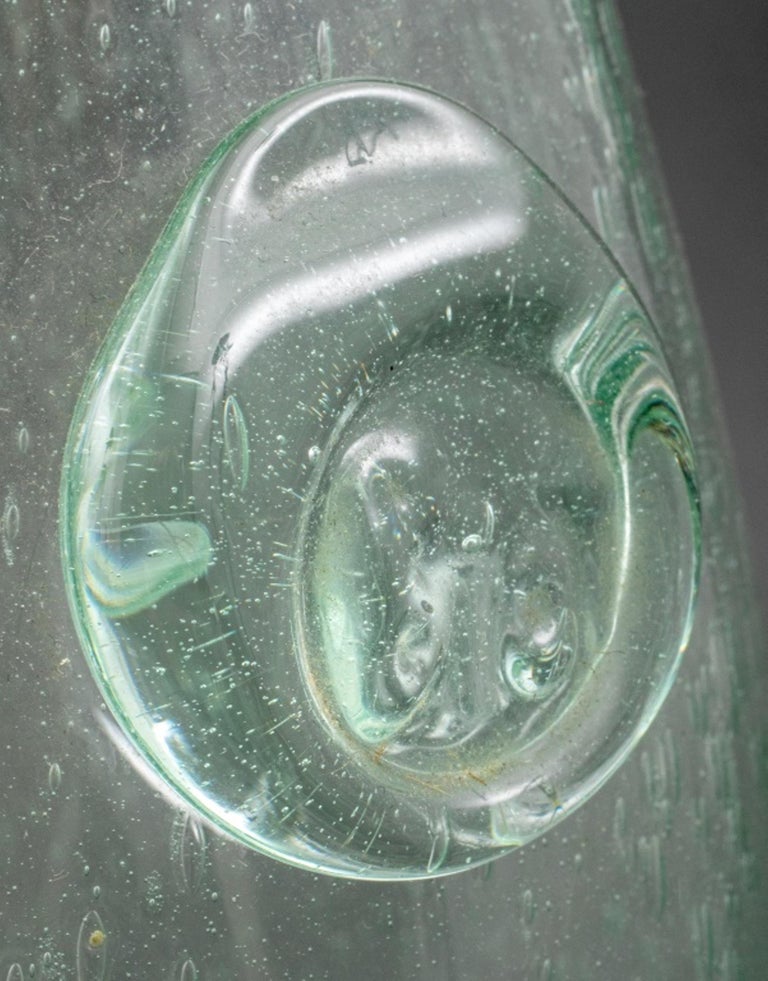 Biot French Bubble Glass Decanter Bottle For Sale at 1stDibs