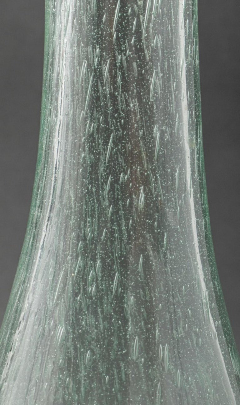 Biot French Bubble Glass Decanter Bottle For Sale at 1stDibs