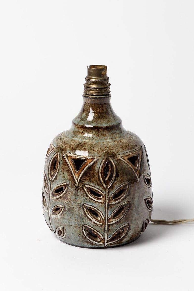 Biot lampe de bureau déodocrative marron à éclairage du XXe siècle ...