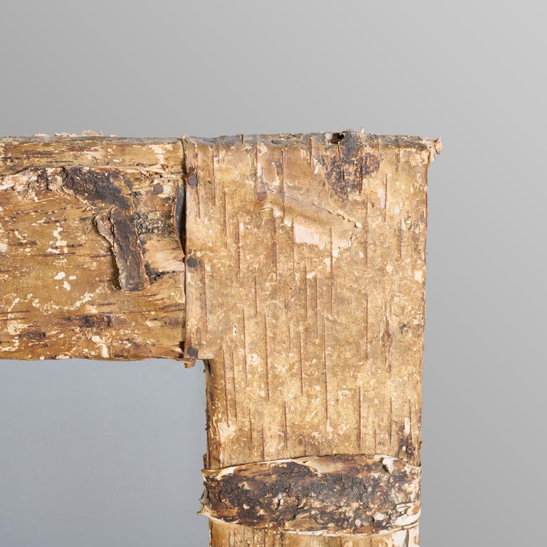 Birch Bark Framed Mirror For Sale at 1stDibs