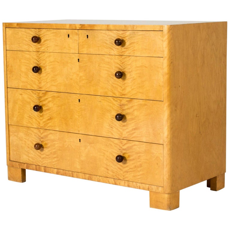 Birch Chest of Drawers by Axel Larsson at 1stDibs