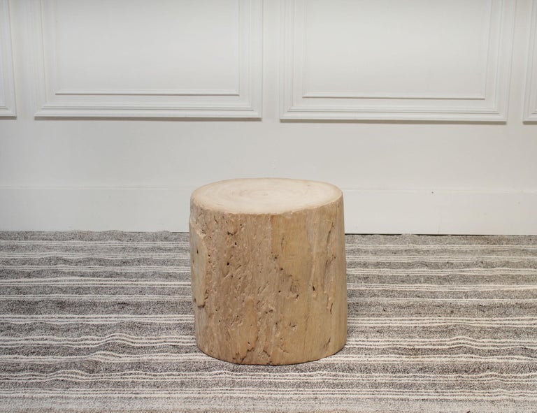 Birch Wood Tree Stump Base for Side Table or Stool at 1stDibs
