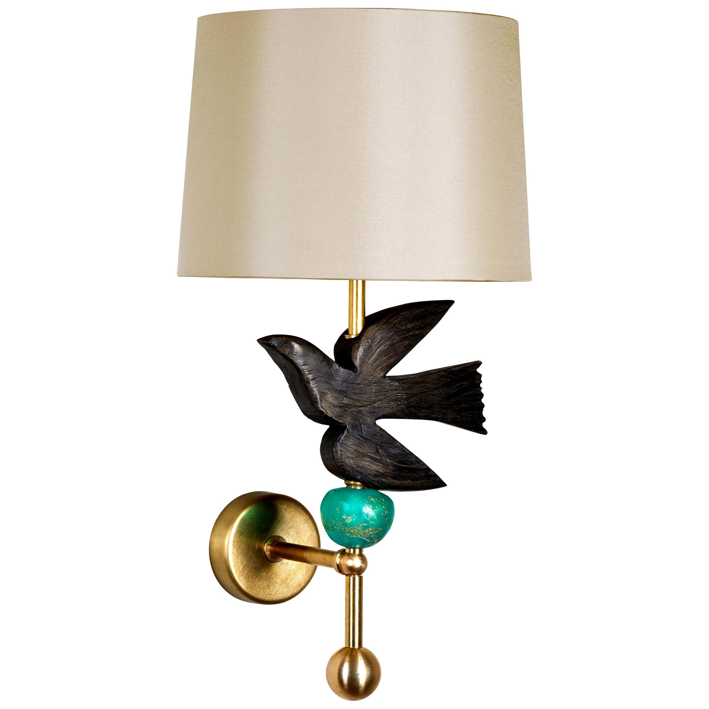 'Bird in flight' Room Divider, Blackened Steel and Sculptures, By ...