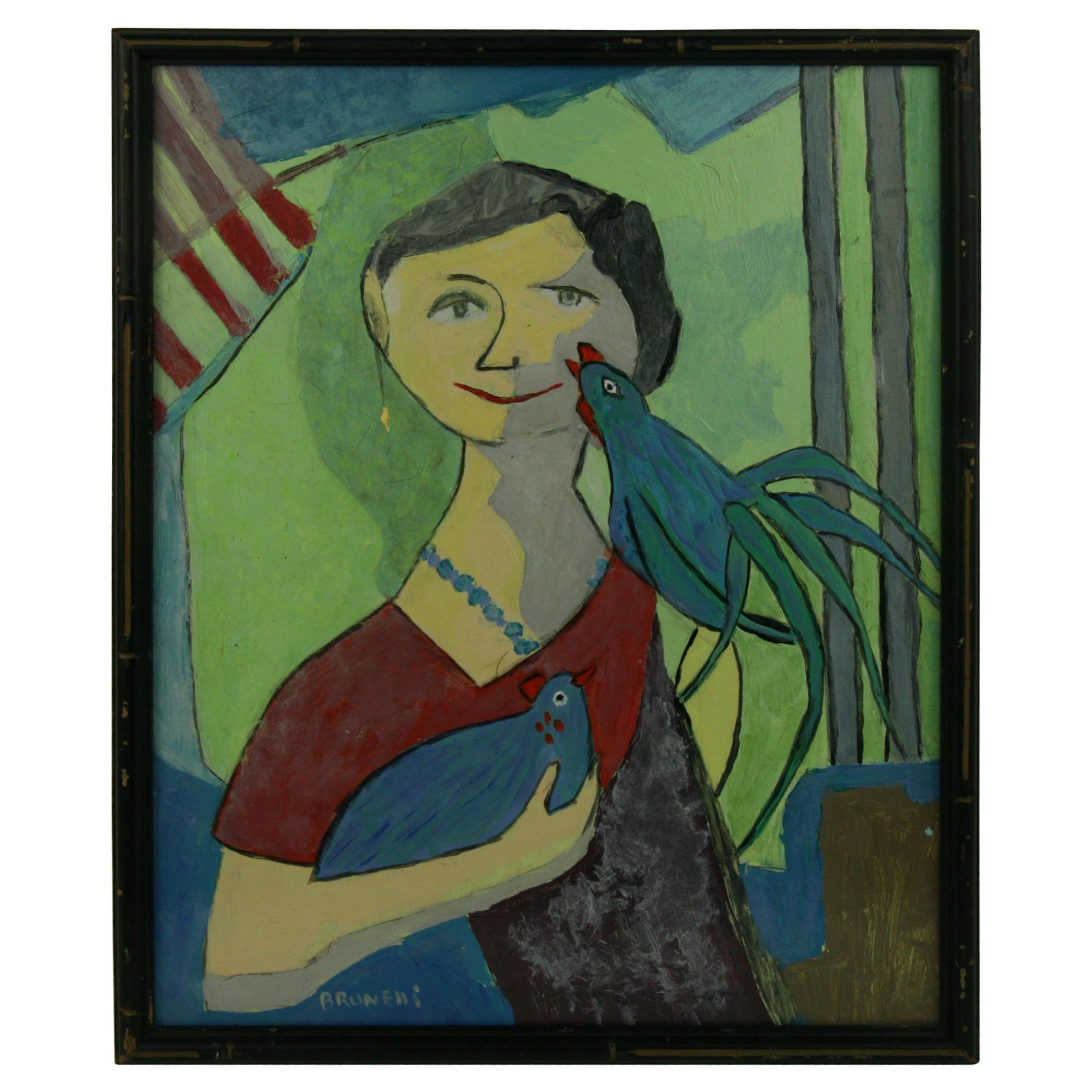 Surreal Nightscape Painting of Lake Como, Italy, by Pucci at 1stDibs