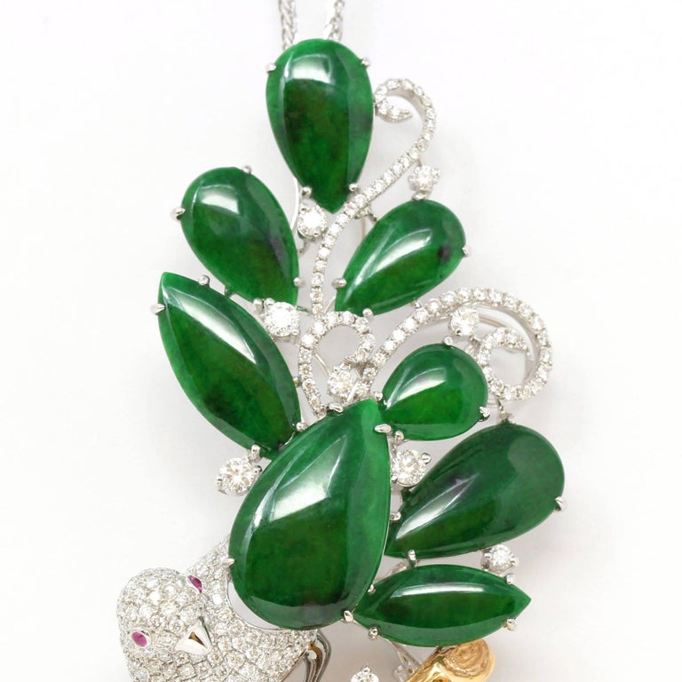 "Bird on A Tree" Baikalla Jewelry Signature Neck-piece Brooch Necklace ...