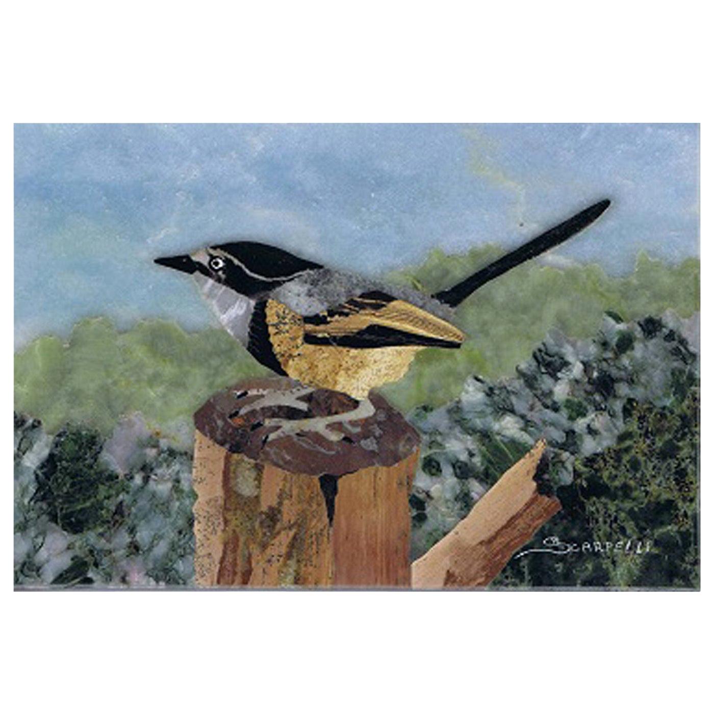 Pietra Dura Scarpelli Framed Artwork, Florence, Italy, circa 1960 For ...