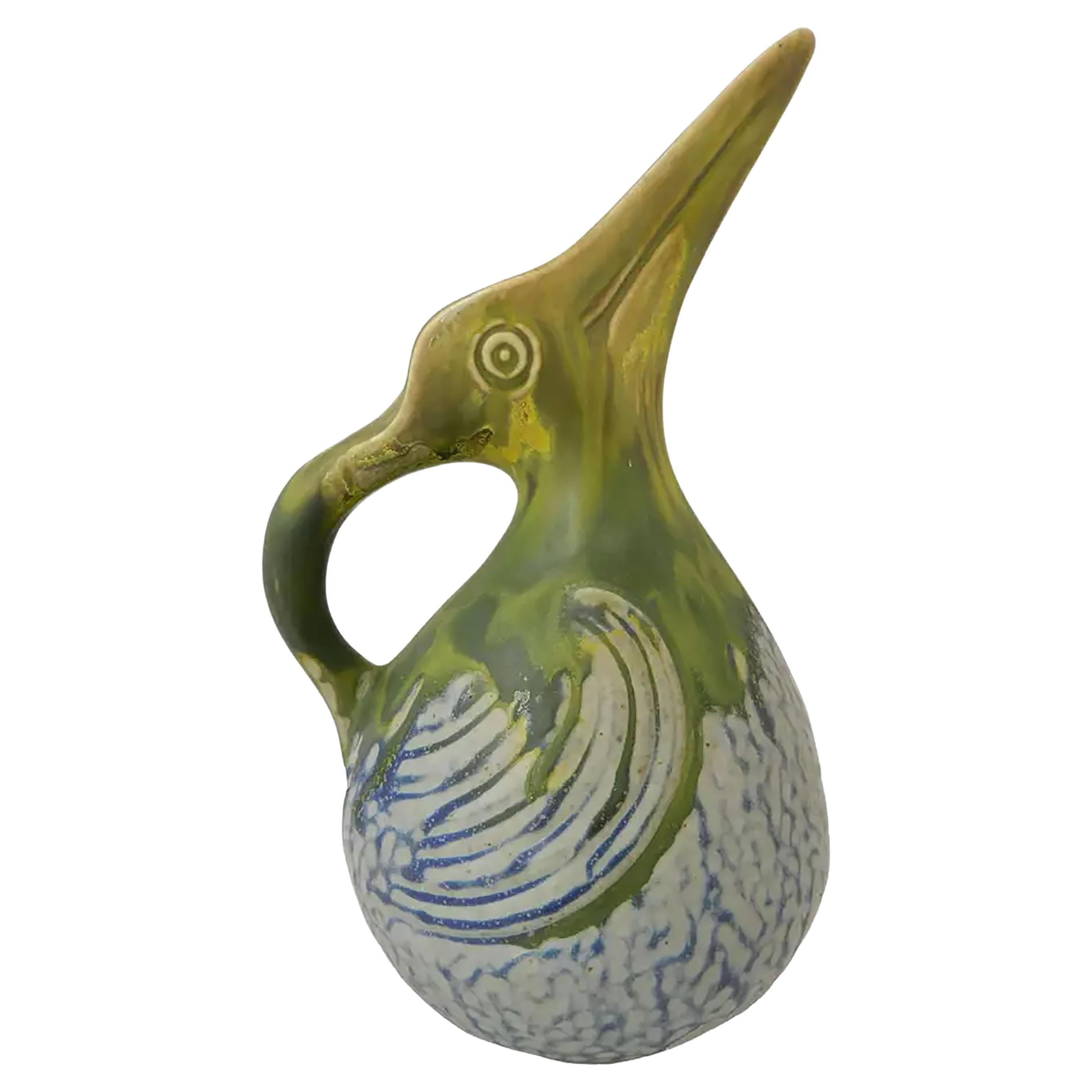Bird Pitcher Jug Art Deco Zoomorphic For Sale at 1stDibs