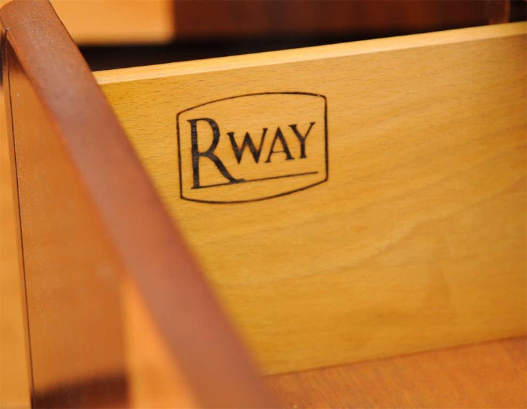 Birdseye Maple and Mahogany Highboy by R-Way For Sale at 1stDibs ...