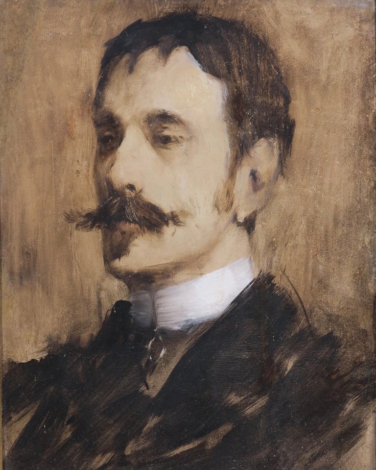 Birge Harrison - Male Portrait (William Rapp) For Sale at 1stDibs