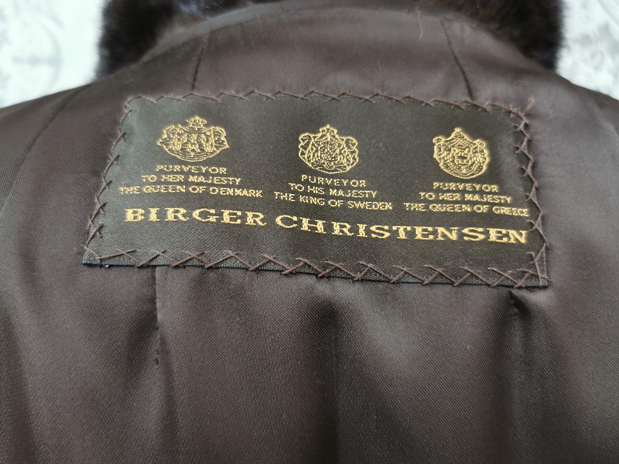 Birger christensen ranch mink fur coat size 8 For Sale at 1stDibs