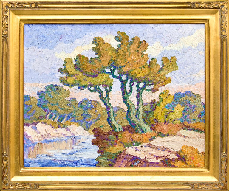Birger Sandzen - Kansas Landscape (Autumn Landscape, Smoky Hill River ...