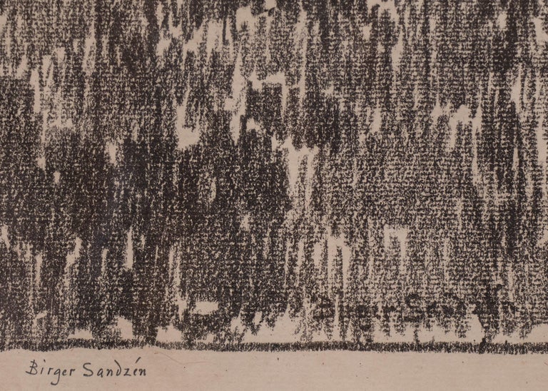 Birger Sandzen - River Motif, Edition of 50, 1918 Black and White ...