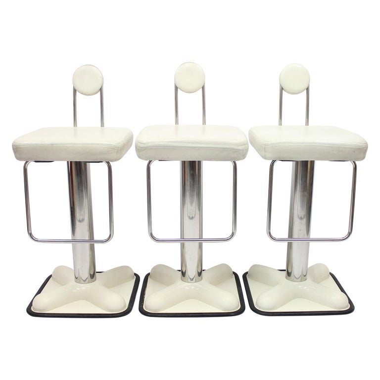 Birillo Bars Stools by Joe Colombo for Zanotta, 1971, Set of 3 at 1stDibs