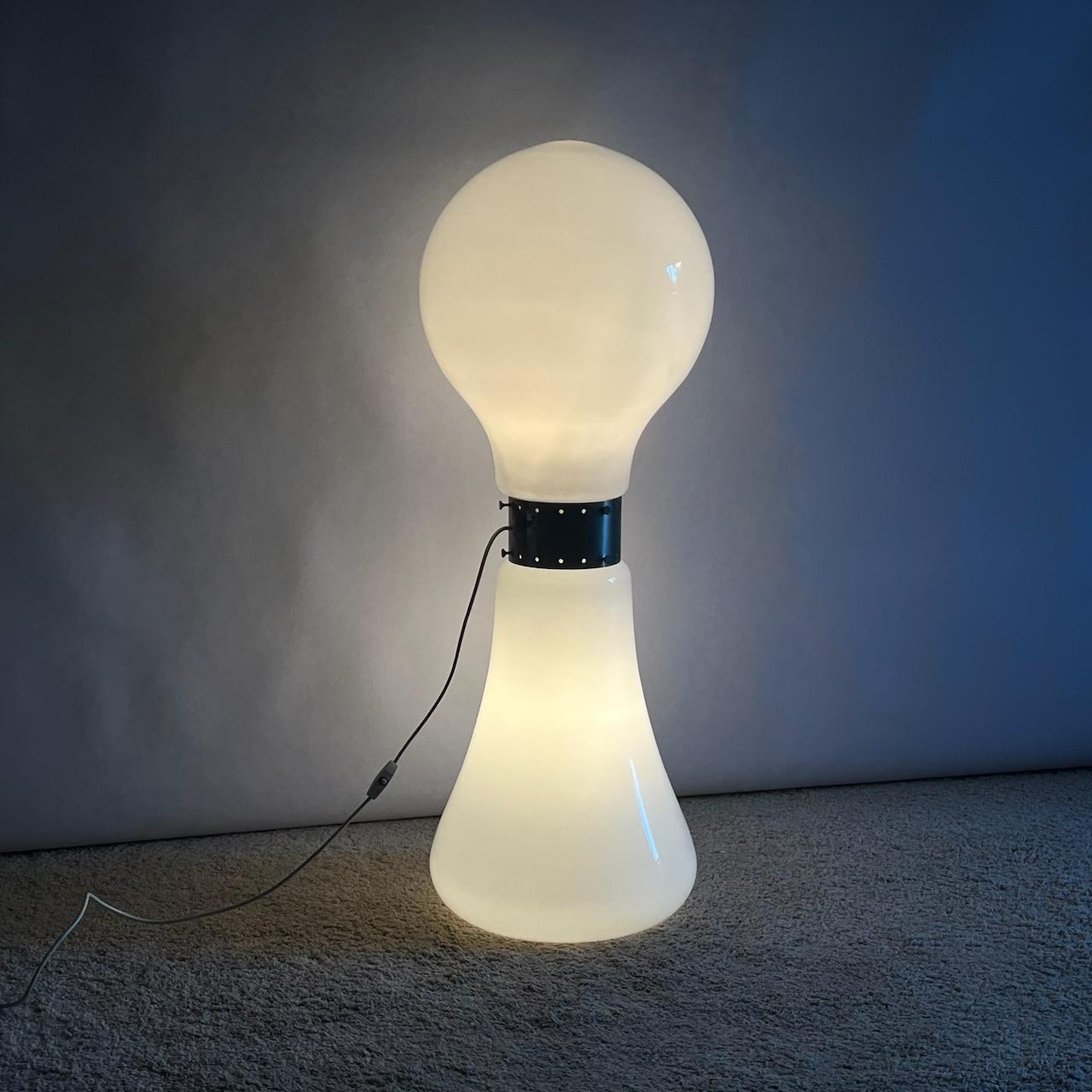 Birillo Floor Lamp in Opaline Glass by Carlo Nason for Mazzega, 1970s ...