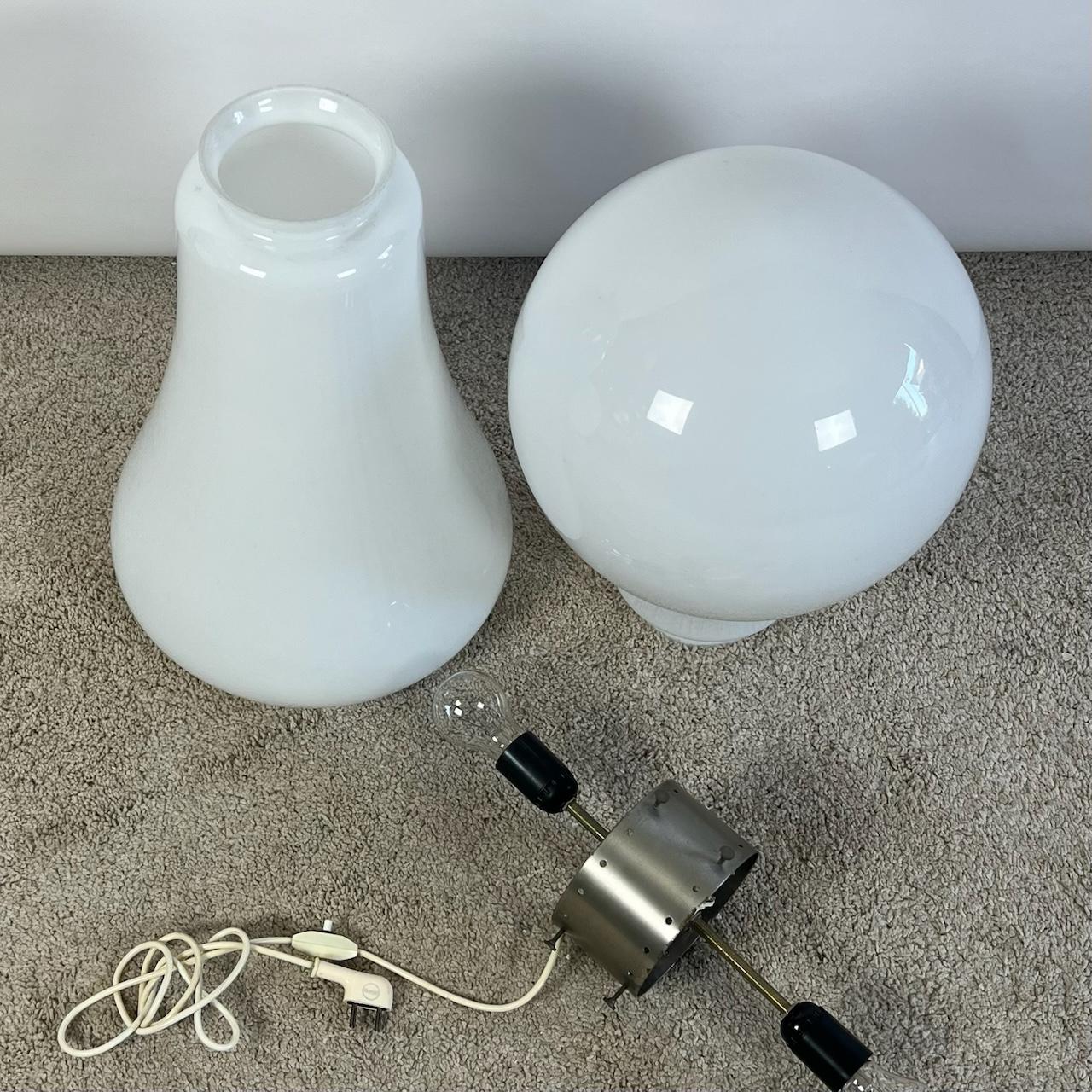 Birillo Floor Lamp in Opaline Glass by Carlo Nason for Mazzega, 1970s ...