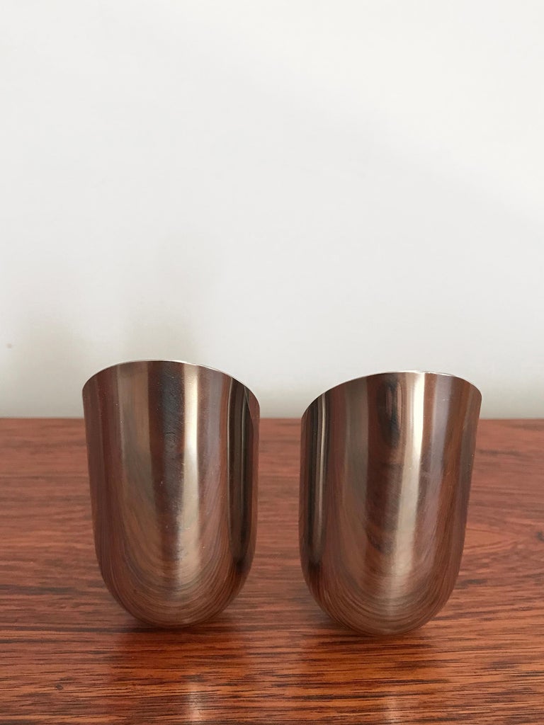 Birillo Italian Steel Ashtrays by E. Didone for Valenti, 1970 For Sale ...