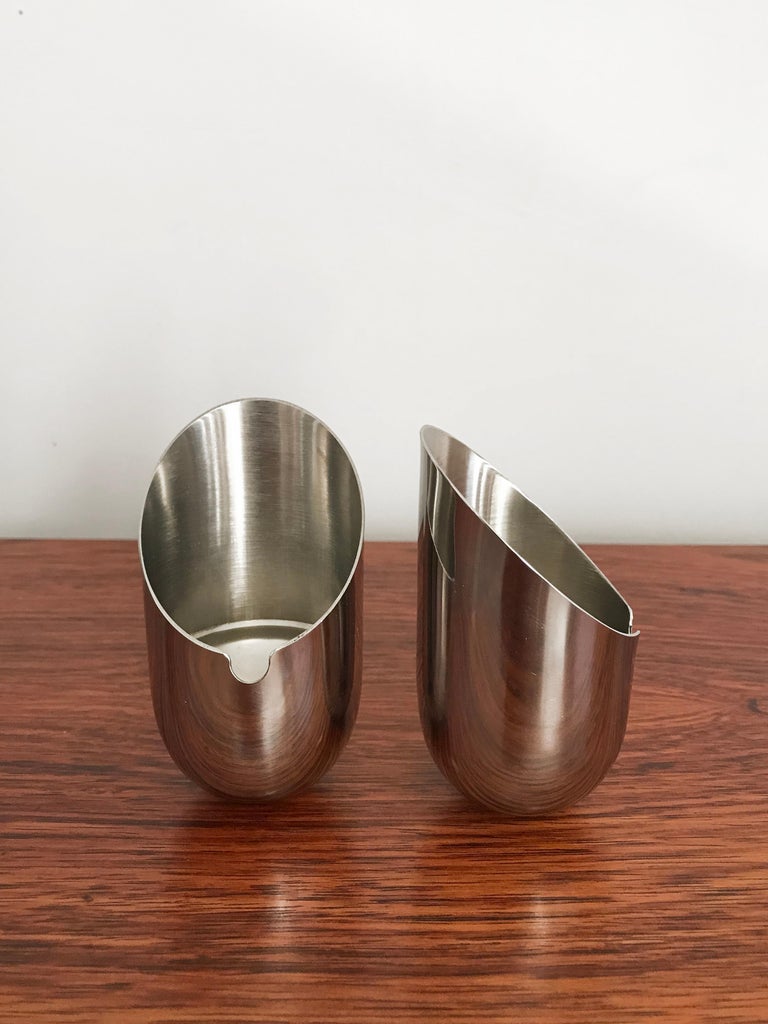 Birillo Italian Steel Ashtrays by E. Didone for Valenti, 1970 For Sale ...