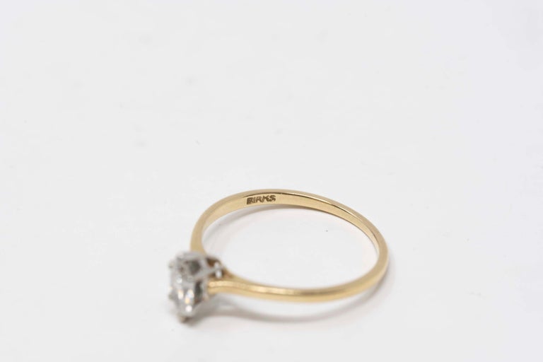 Birks 18k Gold and Diamond Ladies Ring For Sale at 1stDibs
