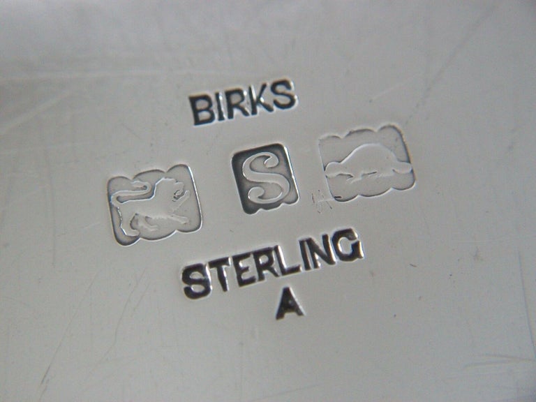 Birks, Antique Sterling Silver Serving Tray, Canada 'Montreal', Circa ...