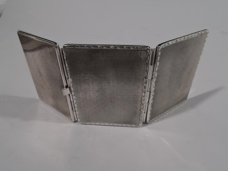 Birks Modern Sterling Silver Portable Triple Picture Frame For Sale at ...