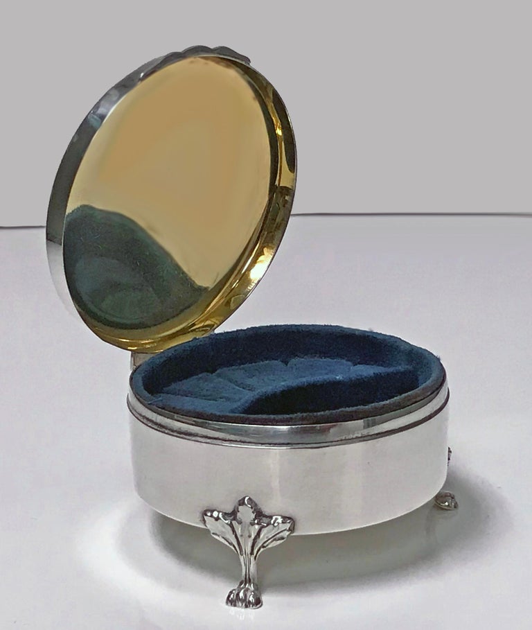 Birks Sterling Silver Jewelry Box, 1949 at 1stDibs