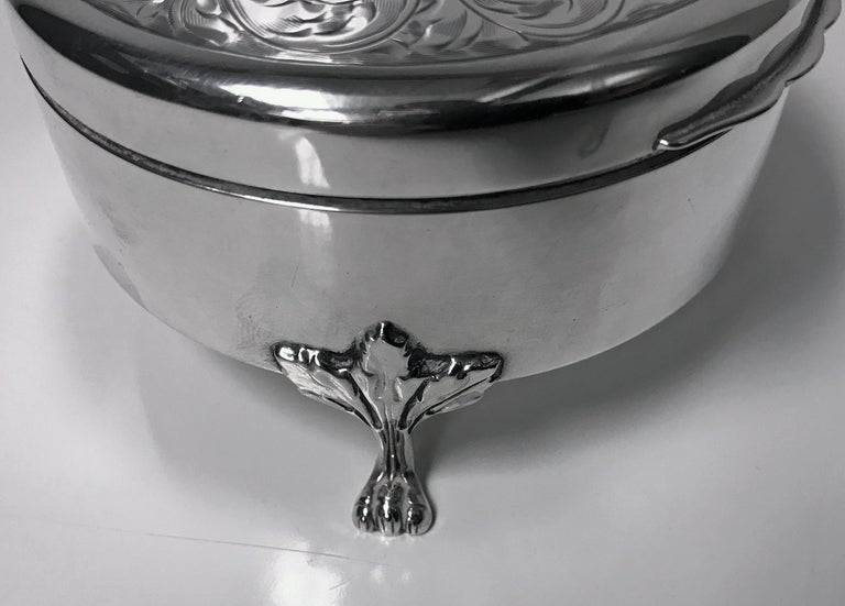 Birks Sterling Silver Jewelry Box, 1949 at 1stDibs