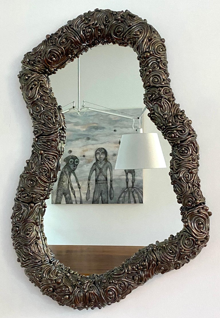 Birth of Medusa Series Squiggle Mirror by Sunshine Thacker For Sale at ...