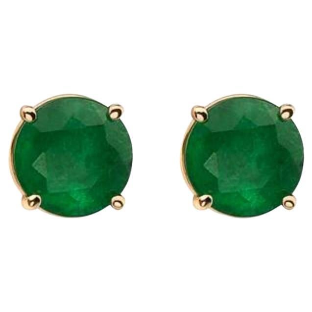 Birthstone Earrings Featuring COSTA Smeralda Emeralds Set in 14K ...