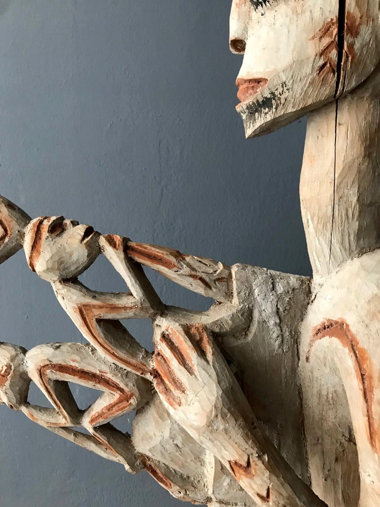 Bis Pole of Asmat People For Sale at 1stDibs
