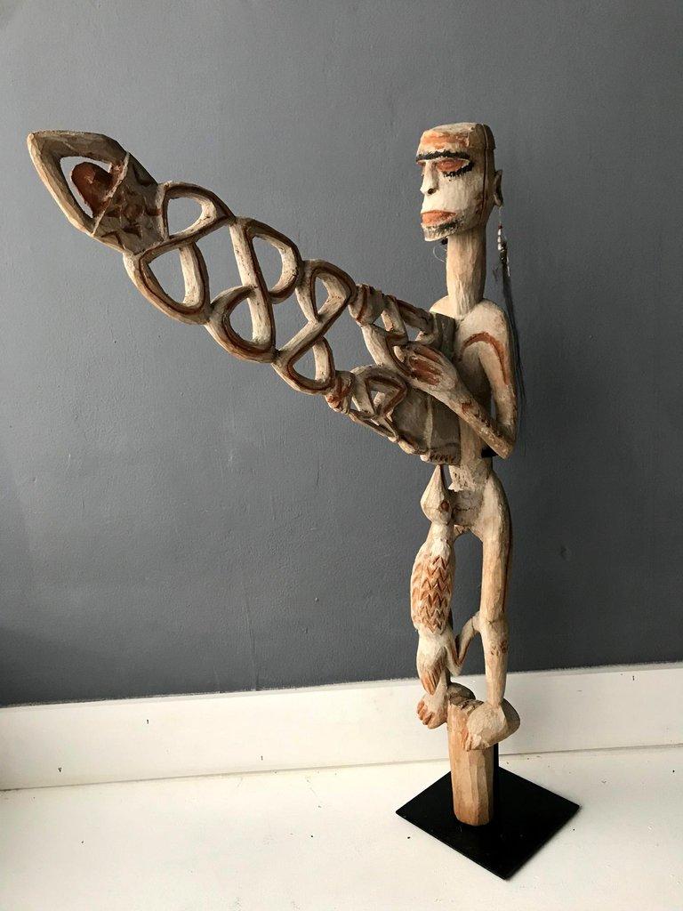 Bis Pole Sculpture by Asmat People For Sale at 1stDibs