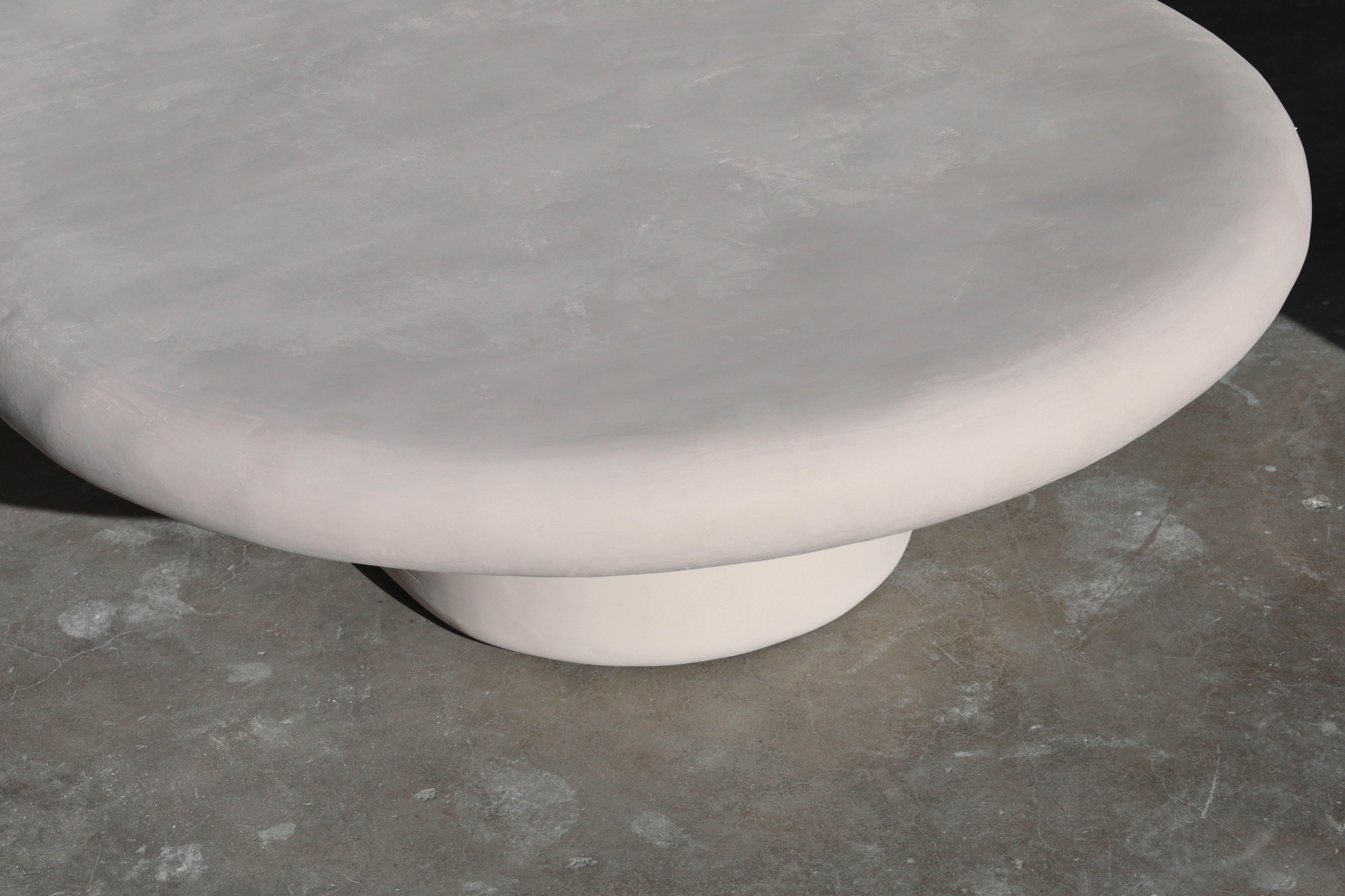 bita organic oval plaster coffee table by öken house studios For Sale ...