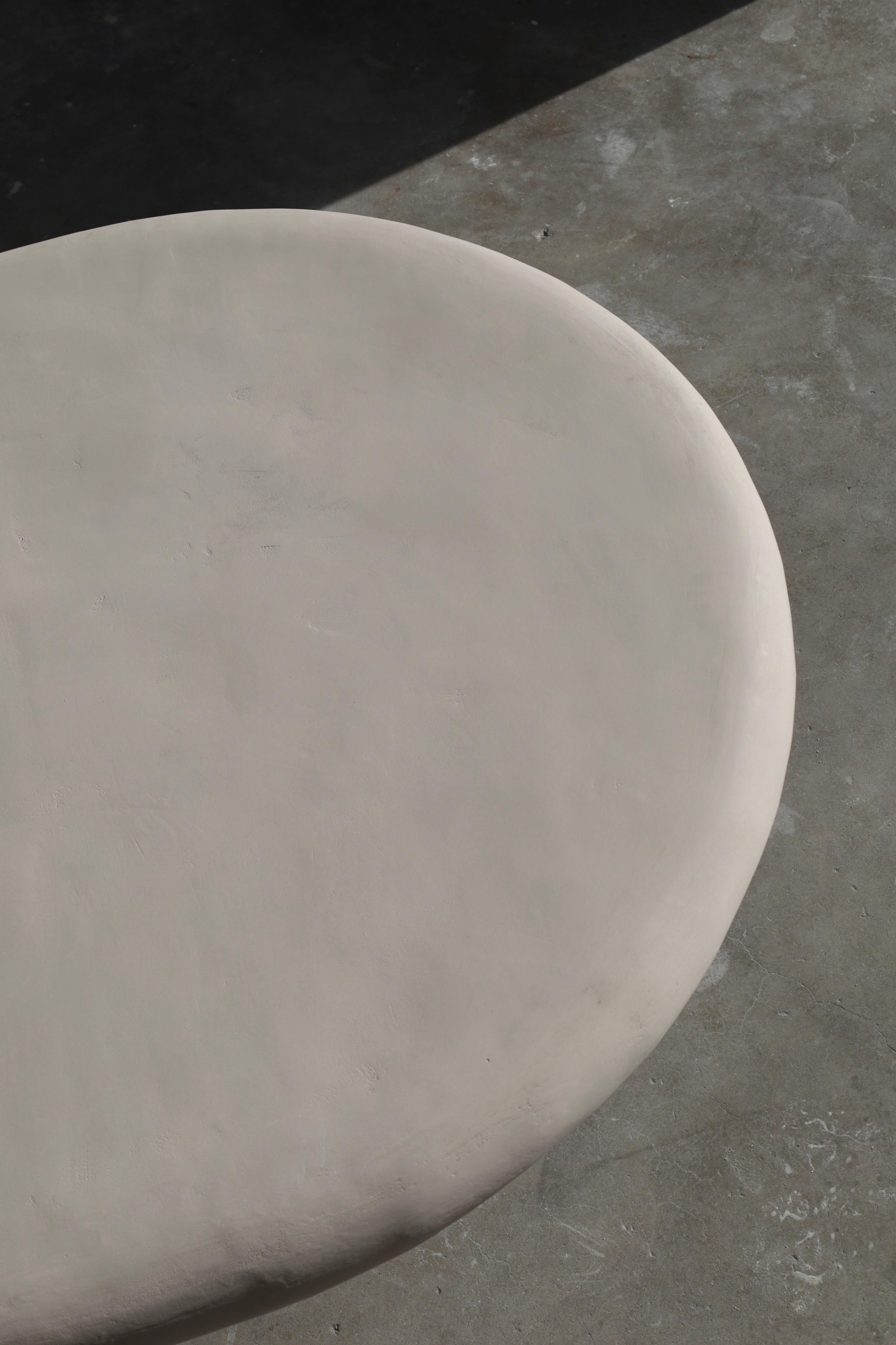 bita organic oval plaster coffee table by öken house studios For Sale ...