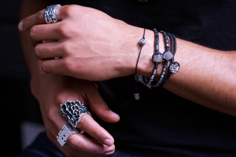 Bitcoin Blockchain Silver Wrap Bracelet For Sale at 1stDibs | bitcoin ...